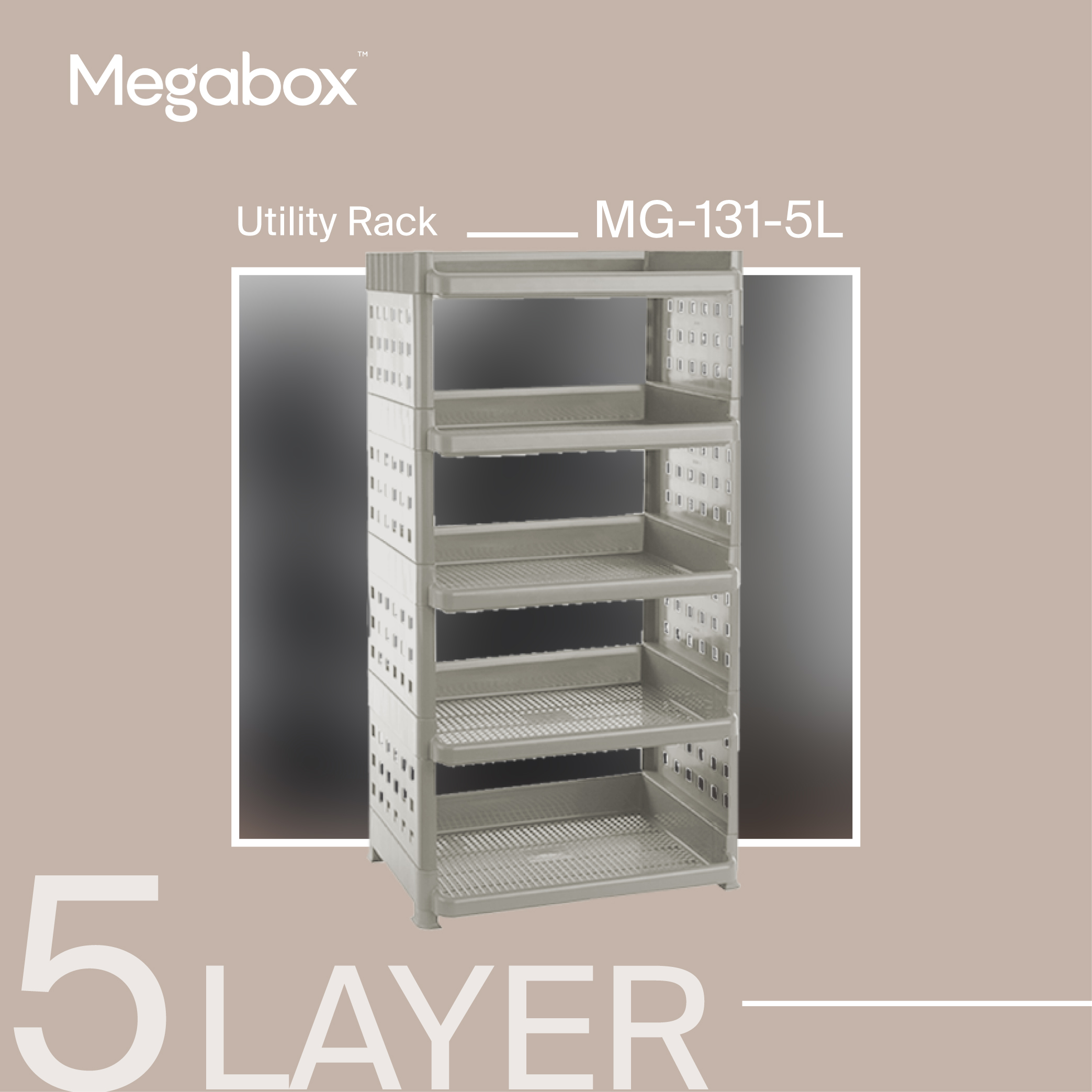 Megabox MG-131 5 Layers Utility Rack | Lazada PH