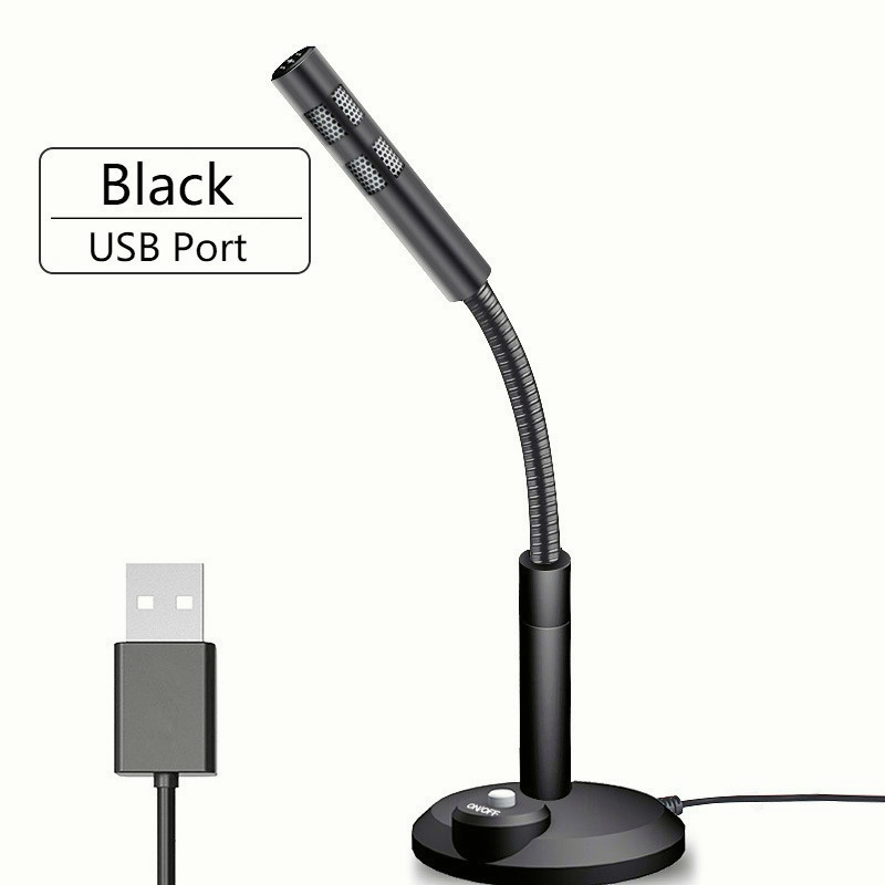 USB Desktop Gaming Microphone Plug And Play Computer Laptop Mic With ...