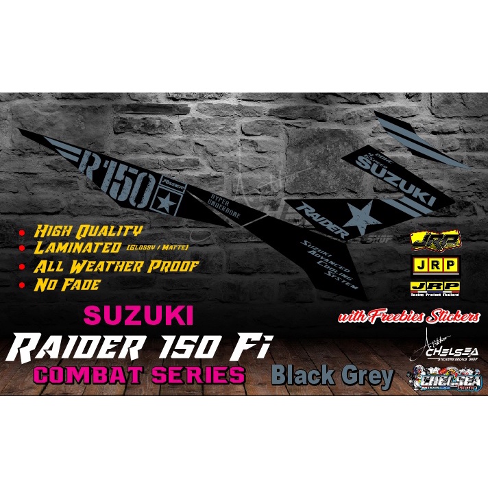 Suzuki Raider 150 Fi Decals Combat Series with freebies sticker | Lazada PH