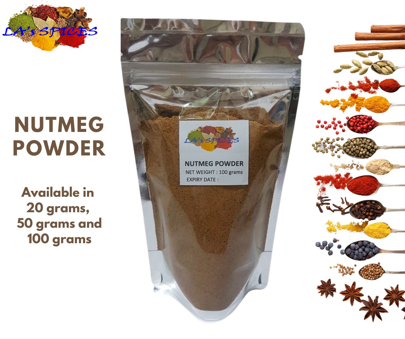 Nutmeg Powder - 20 grams, 50 grams and 100 grams | Lazada PH