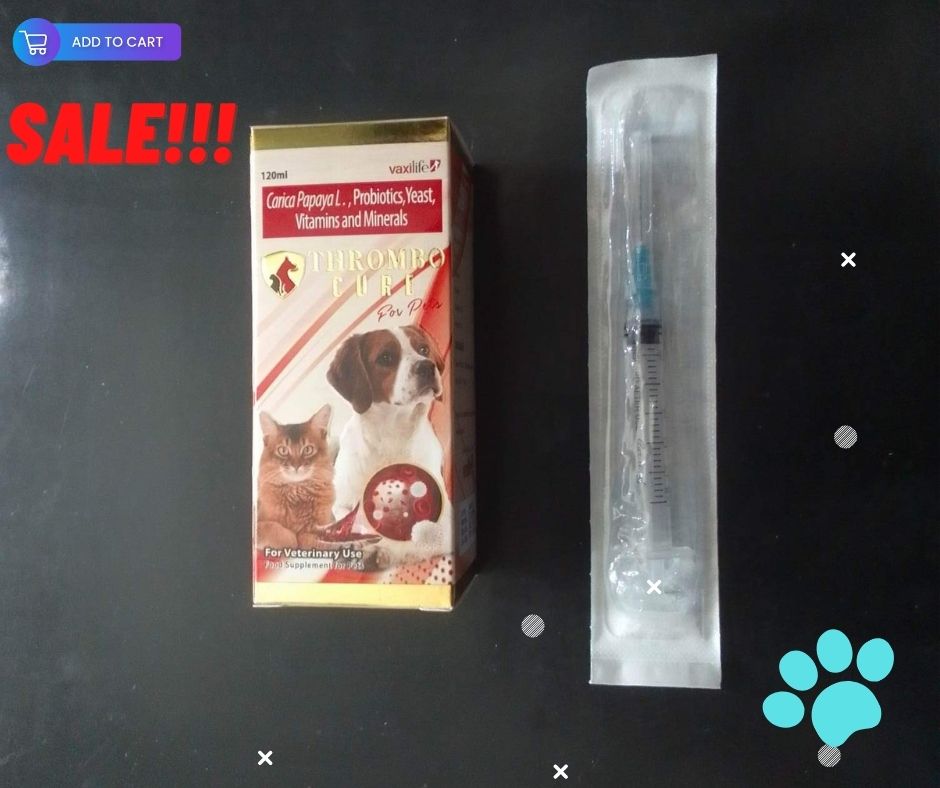 Thrombo Cure for Dogs and Cats 120ml with FREE Syringe | Lazada PH