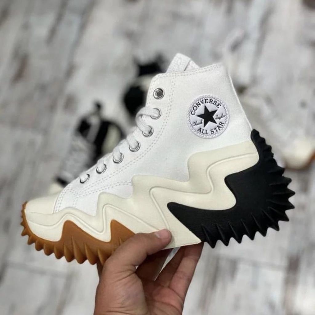 Legit Quality OEM Converse Run Star Motion High Top Canvas Shoes Wedge ...