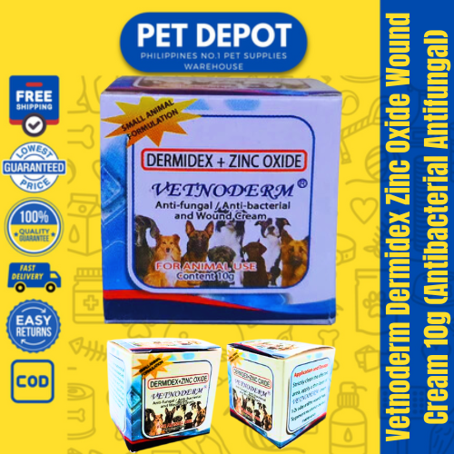 VETNODERM DERMIDEX ZINC OXIDE WOUND CREAM 10G | Lazada PH