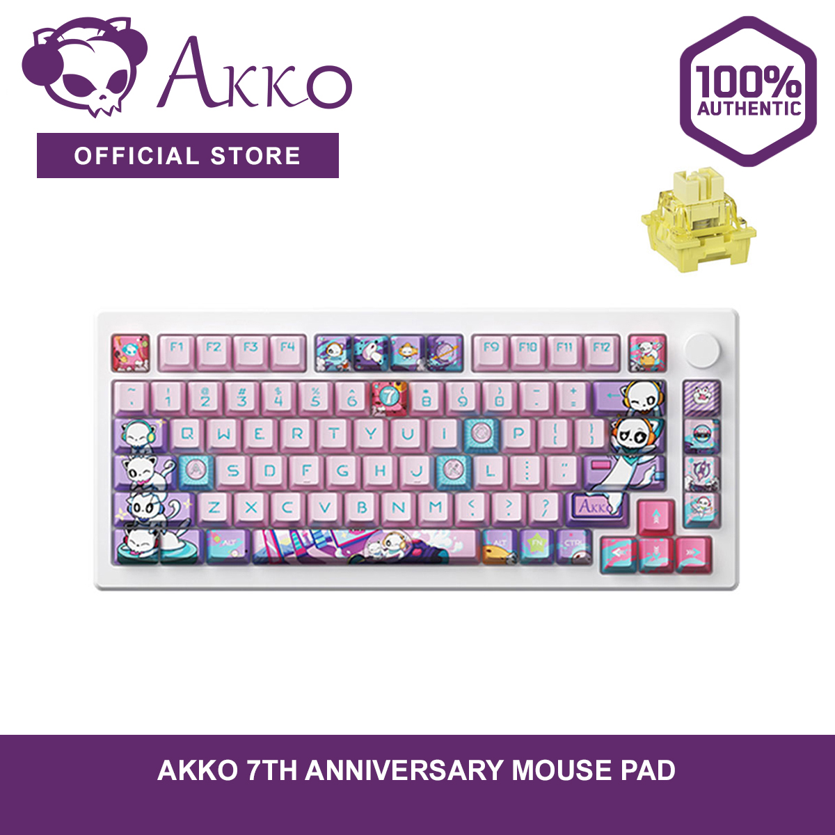 Akko 7th Anniversary MOD007 PC RGB Hot-Swappable Mechanical Keyboard ...