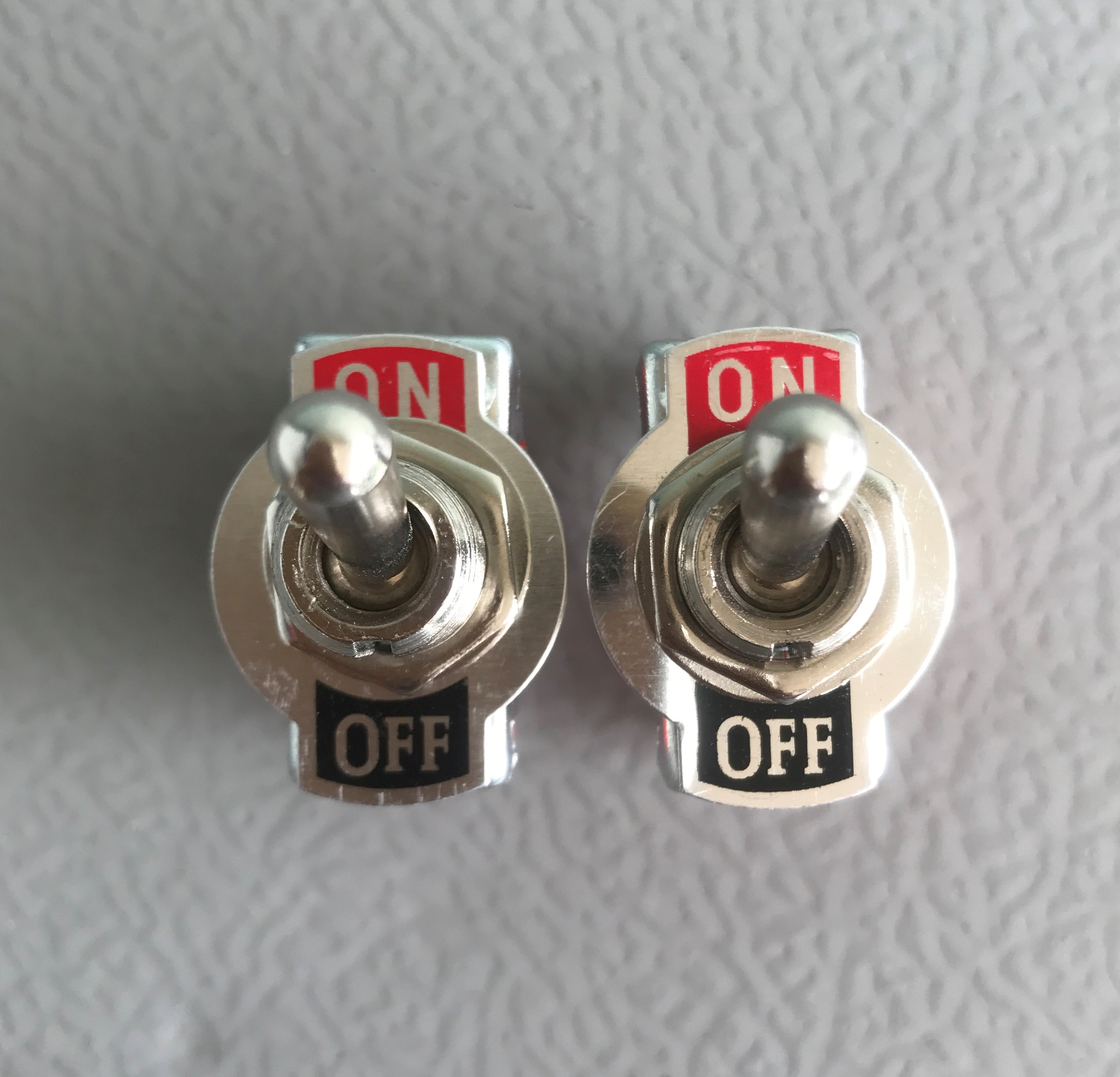 1Set Toggle Switch On Off 2 Pins SPST / 15A 250V / Toggle switch SPST ...