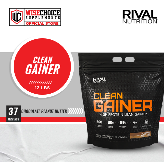 RIVALUS CLEAN GAINER 12 LBS CHOCOLATE PEANUT BUTTER FLAVOR | Lazada PH