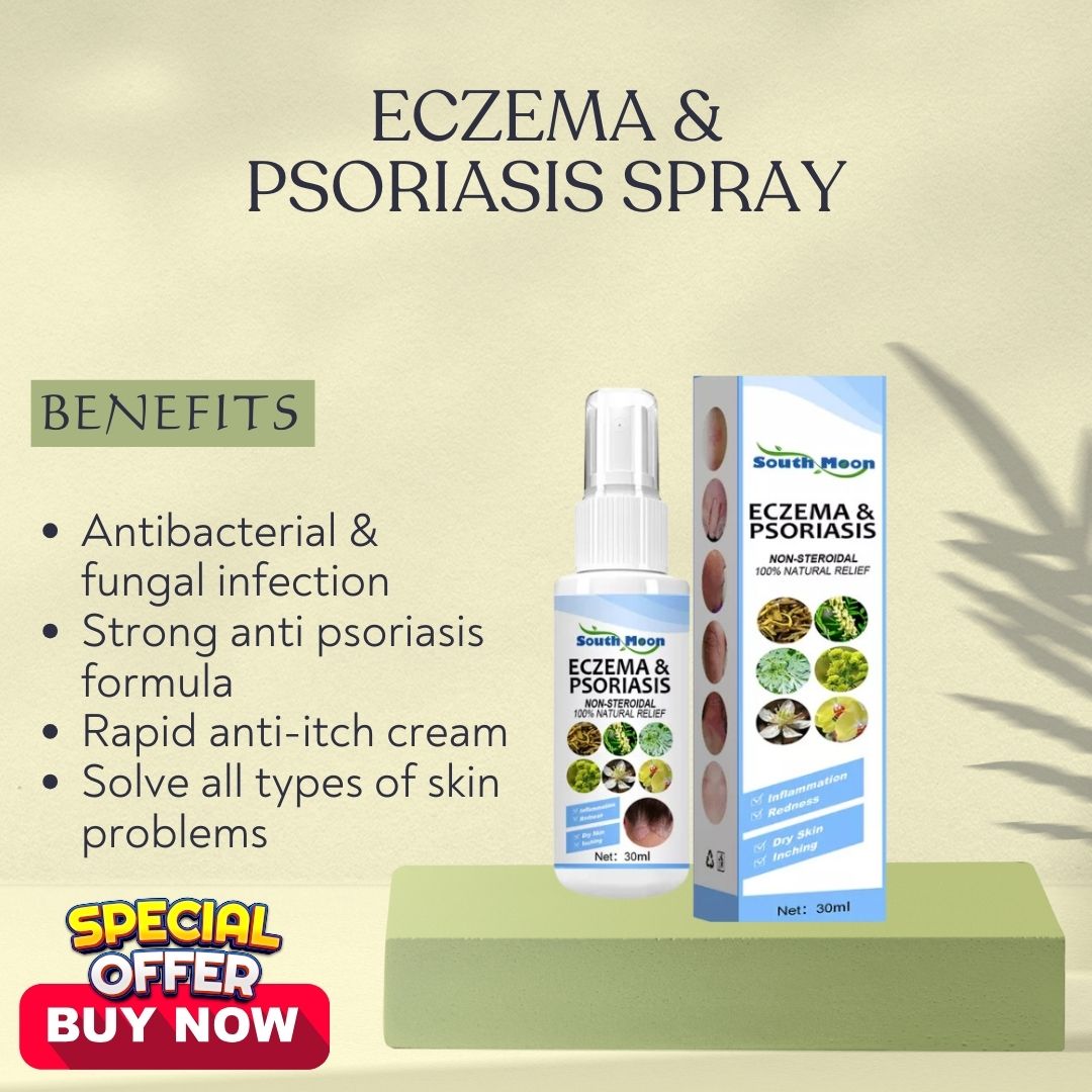 Eczema and psoriasis treatment spray for skin diseases antifungal, anti ...