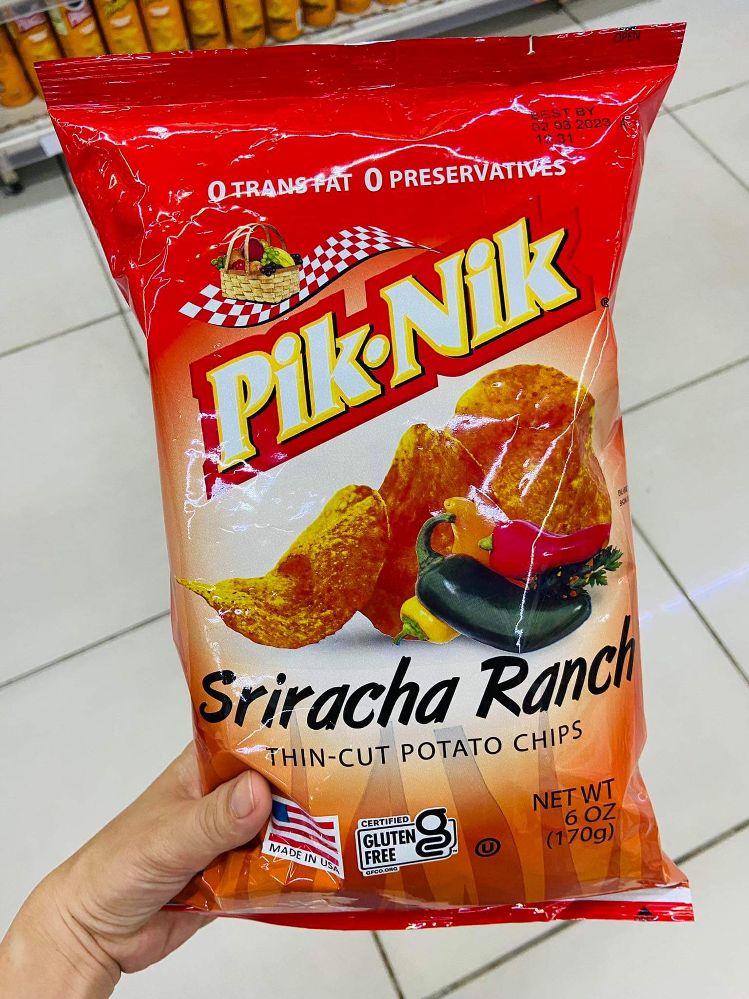 Pik-Nik Thin-Cut Potato Chips 170g ️* Zero Trans Fat / Zero ...
