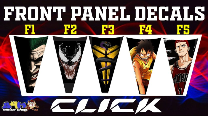 HONDA CLICK V2 FRONT PANEL FAIRINGS STICKER /DECAL | Lazada PH