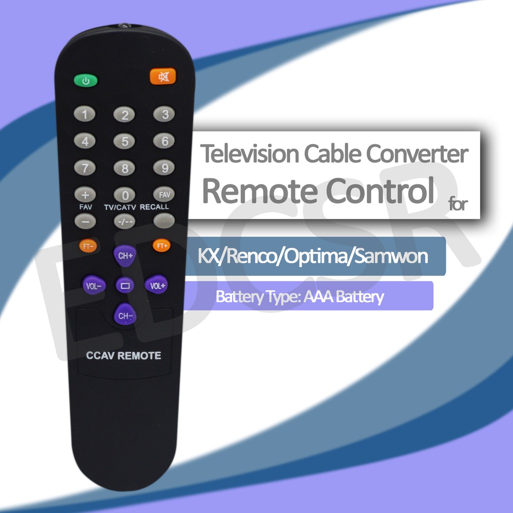 TV Cable Converter Remote for KX/Renco/Optima/Samwon | Lazada PH