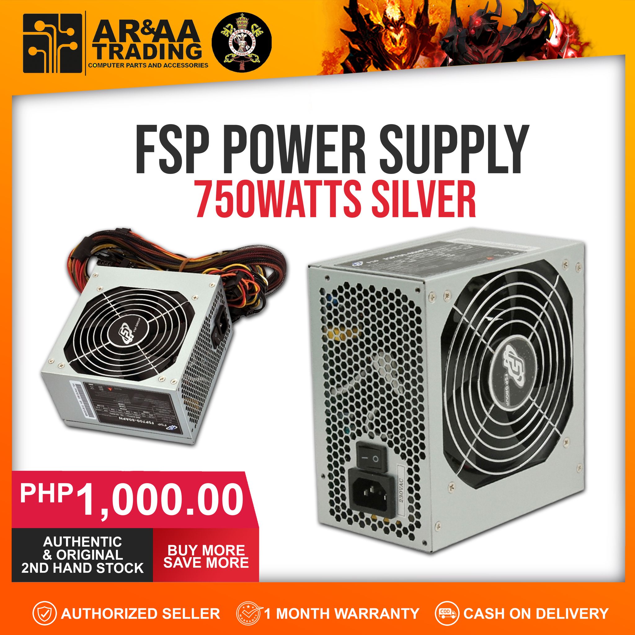 True Rated PSU FSP700-80APN 750 Watts Silver | Lazada PH
