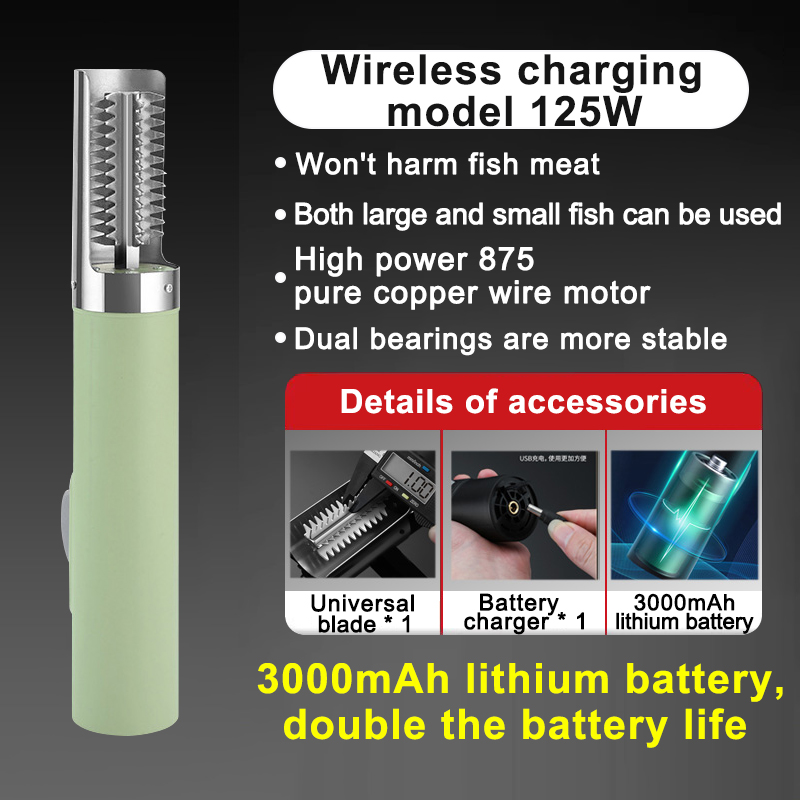 Electric scale scraper fish artifact automatic fish scale removal ...