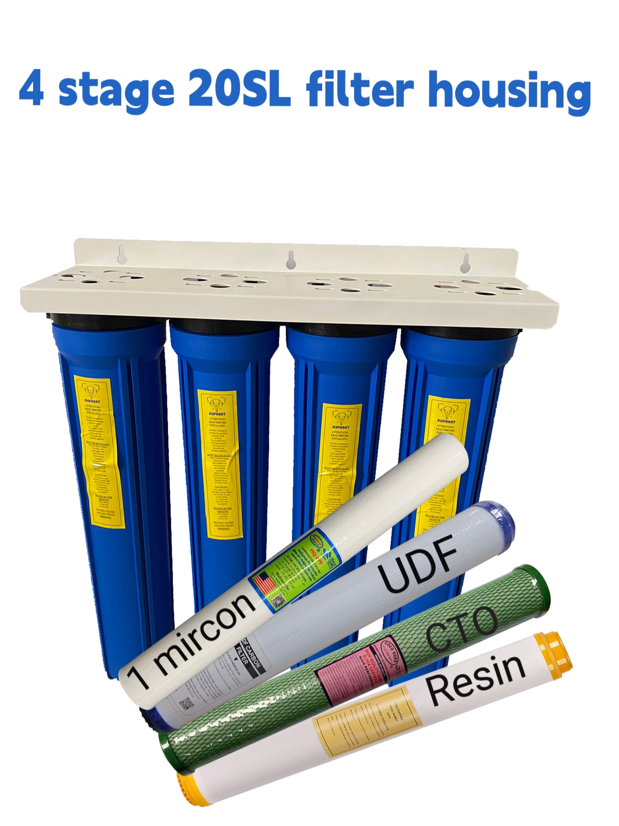 3stage/4stage 20SL filter housing with filter /cto/resin 1set | Lazada PH