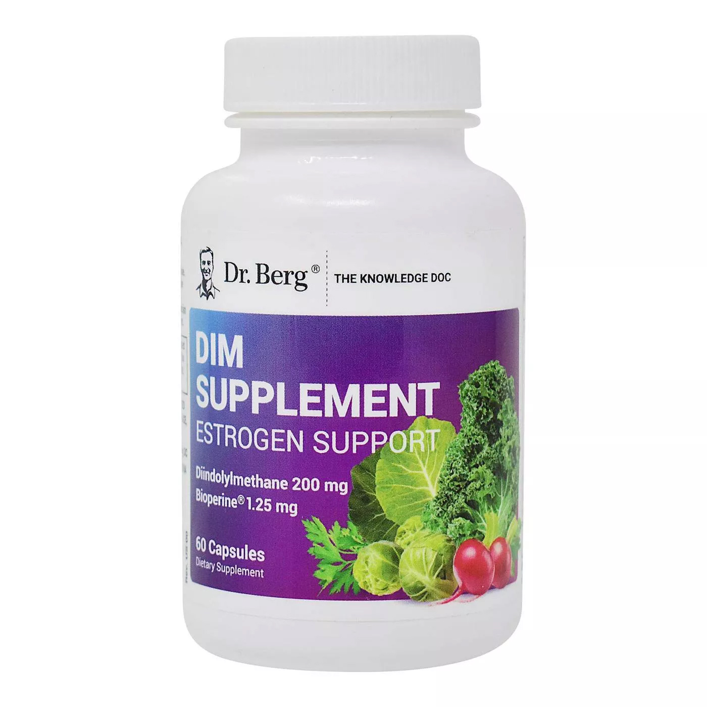 Dr Berg Estrogen Balance with DIM 60 veg caps Dr. supplement supports ...