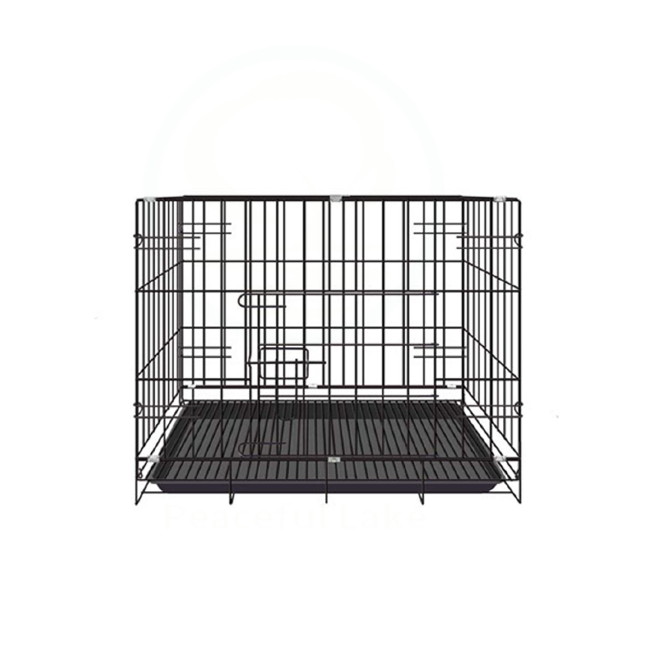 【PLE】Dog Cage with Poop Tray Heavy Duty Pet Collapsible Cage Foldable ...