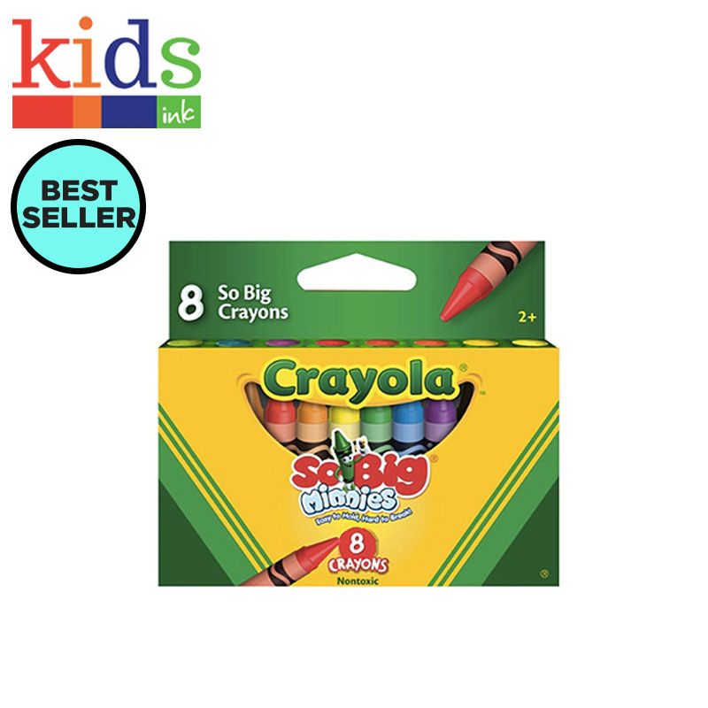 Crayola Jumbo Crayons 8 Colors So Big Minnies - Kids Ink | Lazada PH