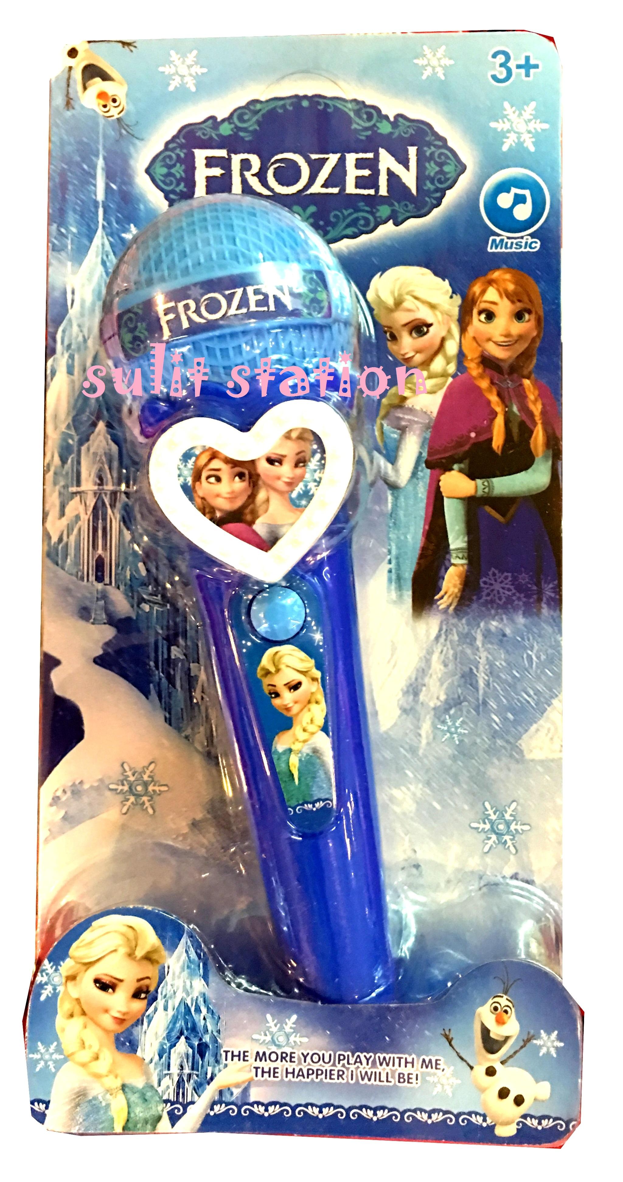 FROZEN ELSA ANNA BATTERY OPERATED MUSICAL MIC MICROPHONE TOYS | Lazada PH