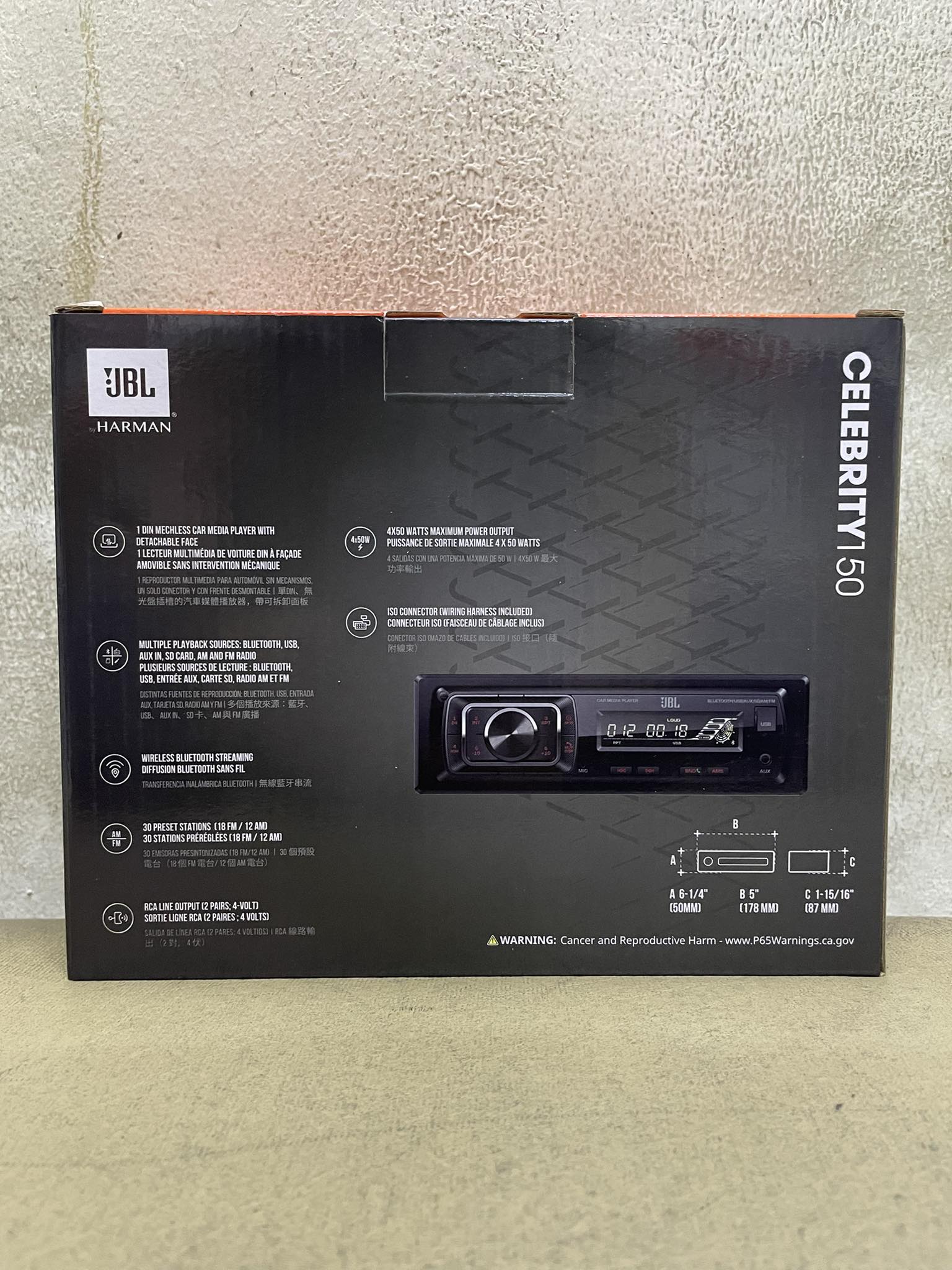 JBL CELEBRITY 150 CAR STEREO PLAYER (BLUETOOTH, USB, AUX, SD, AM/FM) | Lazada PH