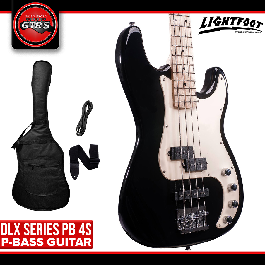 D&D Lightfoot DLX Series - P Bass Precision Bass Guitar with Free ...
