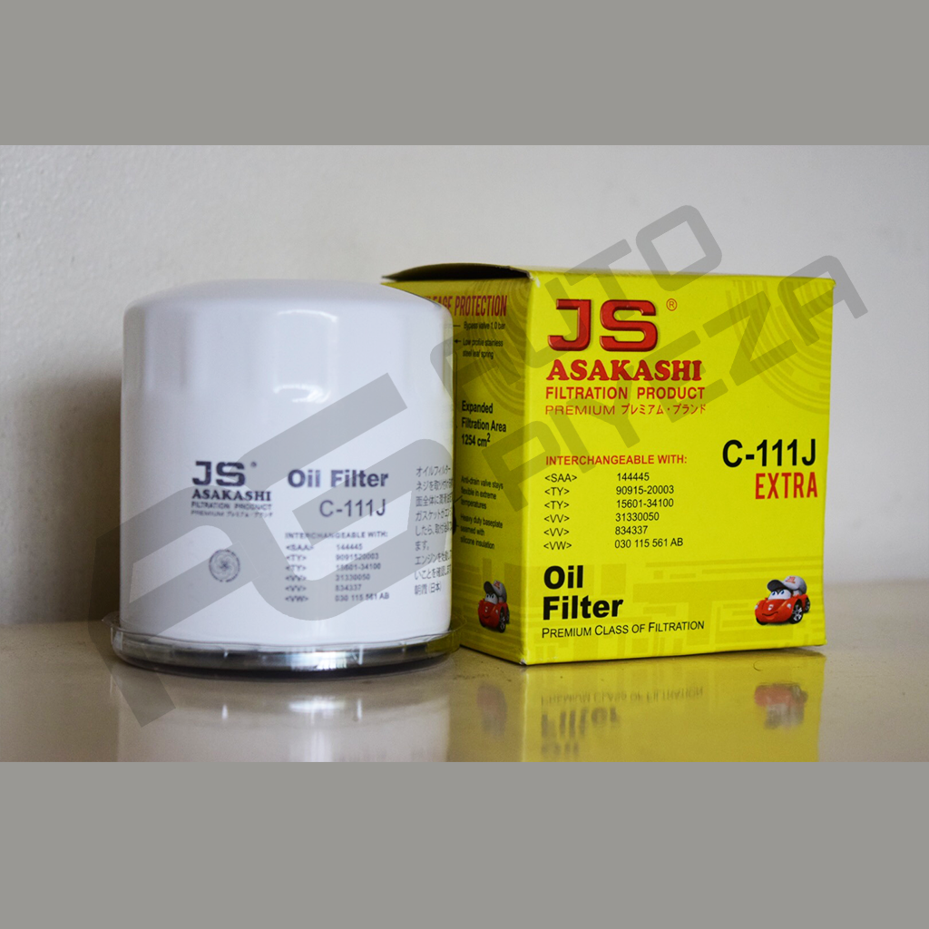 JS Asakashi Oil Filter C-111J for Toyota Innova, Fortuner, Hilux, Hiace ...