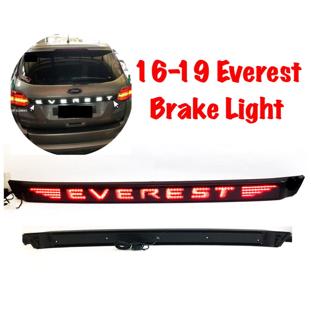 CPS (2016-2019) FORD EVEREST REAR TRUNK LID BLACK WITH LED LIGHT BRAKE ...