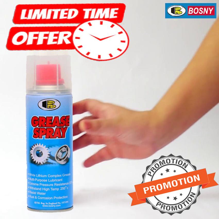 Bosny Spray Grease 200 cc Can Special Offer Limited | Lazada PH