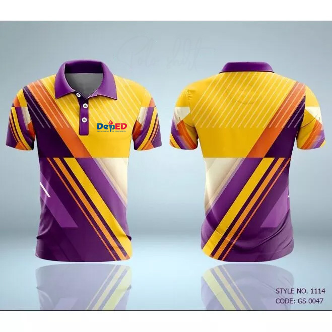 Full Sublimated Polo Short Sleeve Shirt #GS deped logo | Lazada PH