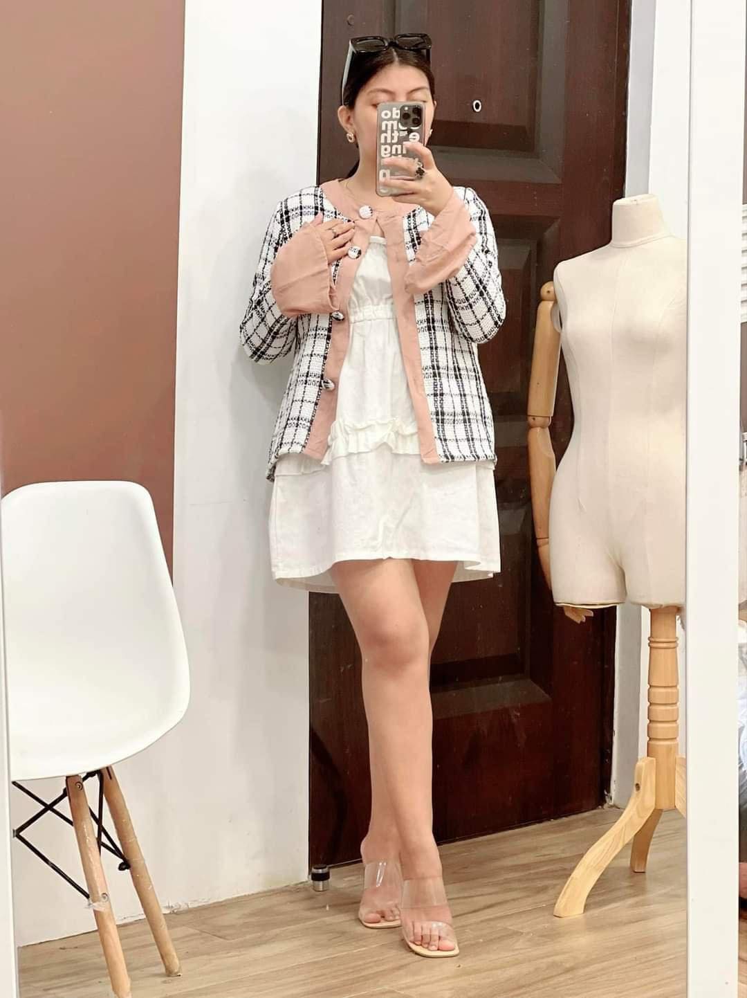 CLEO TWEED BLAZER / FREE SIZE FIT SMALL TO LARGE | Lazada PH