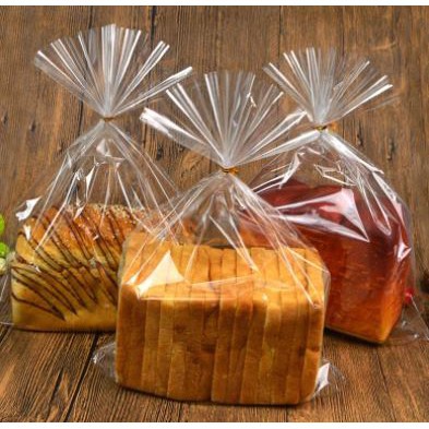 100 Pcs Plain Transparent Bread Bag Cellophane Bag Cello bag for ...