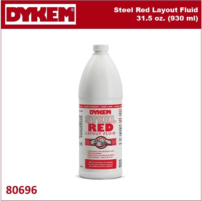 Dykem Steel Red Layout Fluid, 31.5 oz. (930 ml) - 80696 | Lazada PH
