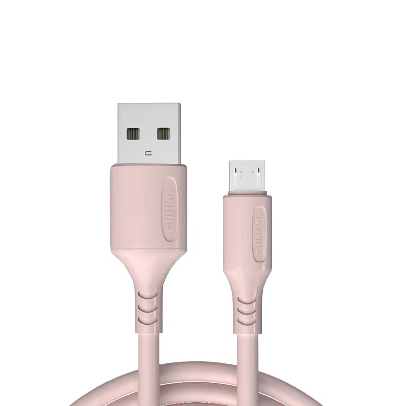 Macaron usb cable micro type c ios Liquid Silicone 3A USB Long Fast ...
