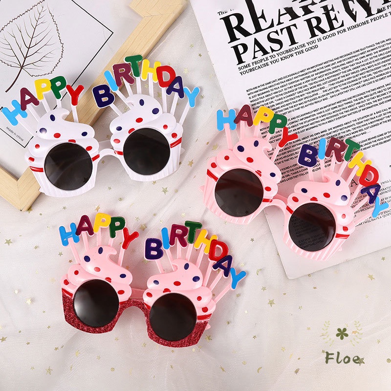 Birthday Glasses Cute Cartoon Daisy Flower Sunglasses Couple Party ...