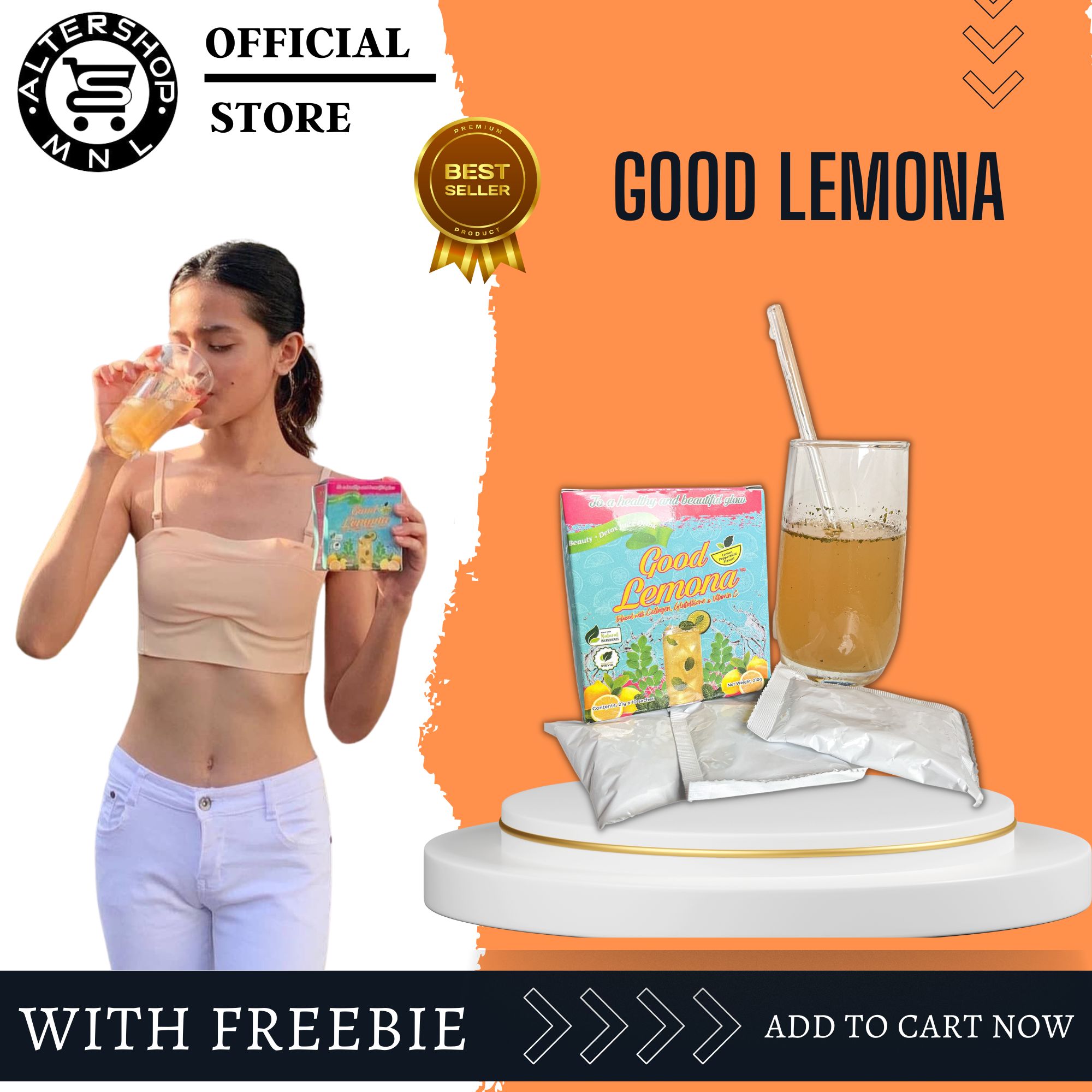 [FREE SHIPPING] ORIGINAL GOOD LEMONA BEAUTY AND DETOX JUICE DRINK 21G ...
