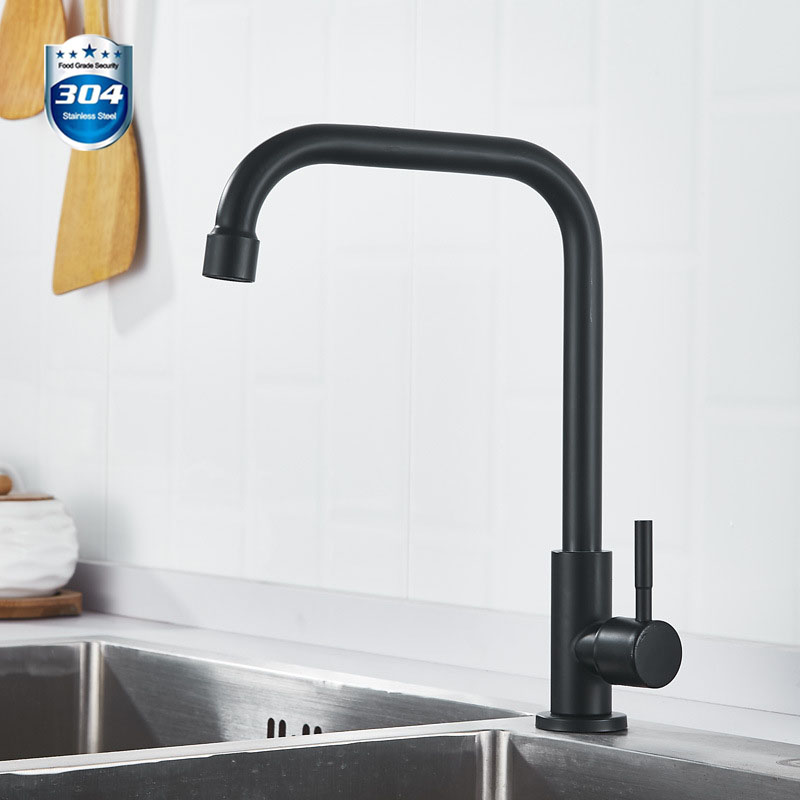 CPS SUS304 Stainless Steel Kitchen Mixer with Single ‘7’ Swivel Spout ...