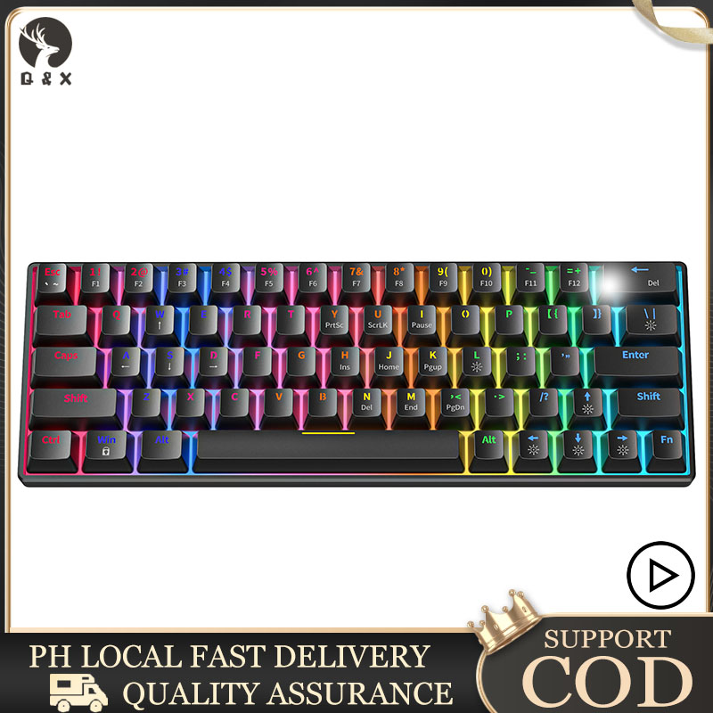 Gaming Backlit Gaming Keyboard Mechanical Keyboard 63 keys | Lazada PH
