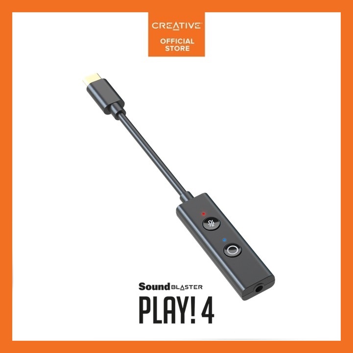 Creative Sound Blaster Play! 4 - Hi-res External USB-C DAC and Sound ...