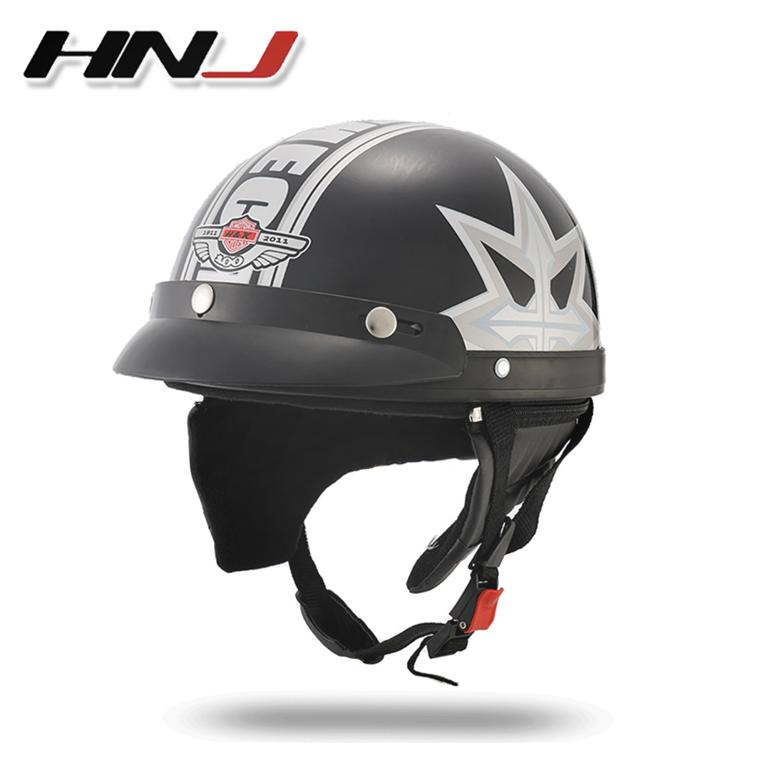 HNJ Half Face Motor Helmet Vintage Harley Motorcycle helmet Xt-02 ...