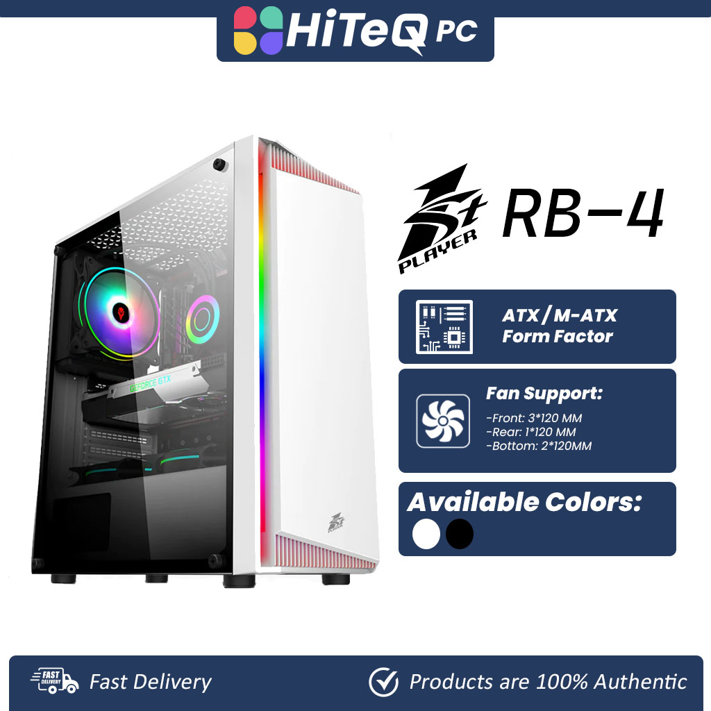 HiteqPC | 1STPLAYER RAINBOW RB-4 Mid-Tower Gaming Case | Lazada PH