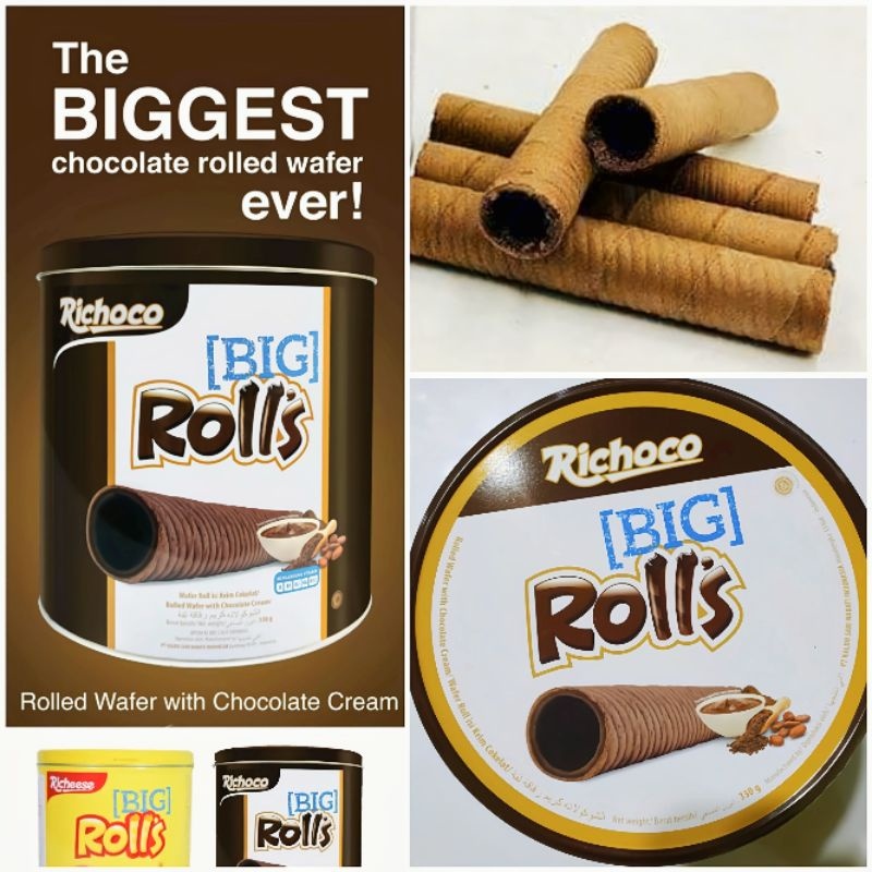 Esmand Richoco Big rolls Chocolate Wafer Stick 330g Wafer Sticks w ...