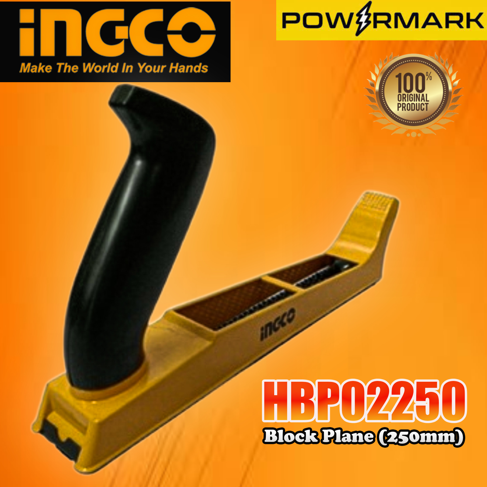 INGCO HBP02250 Block Plane (250mm) [POWERMARK | IHT] | Lazada PH