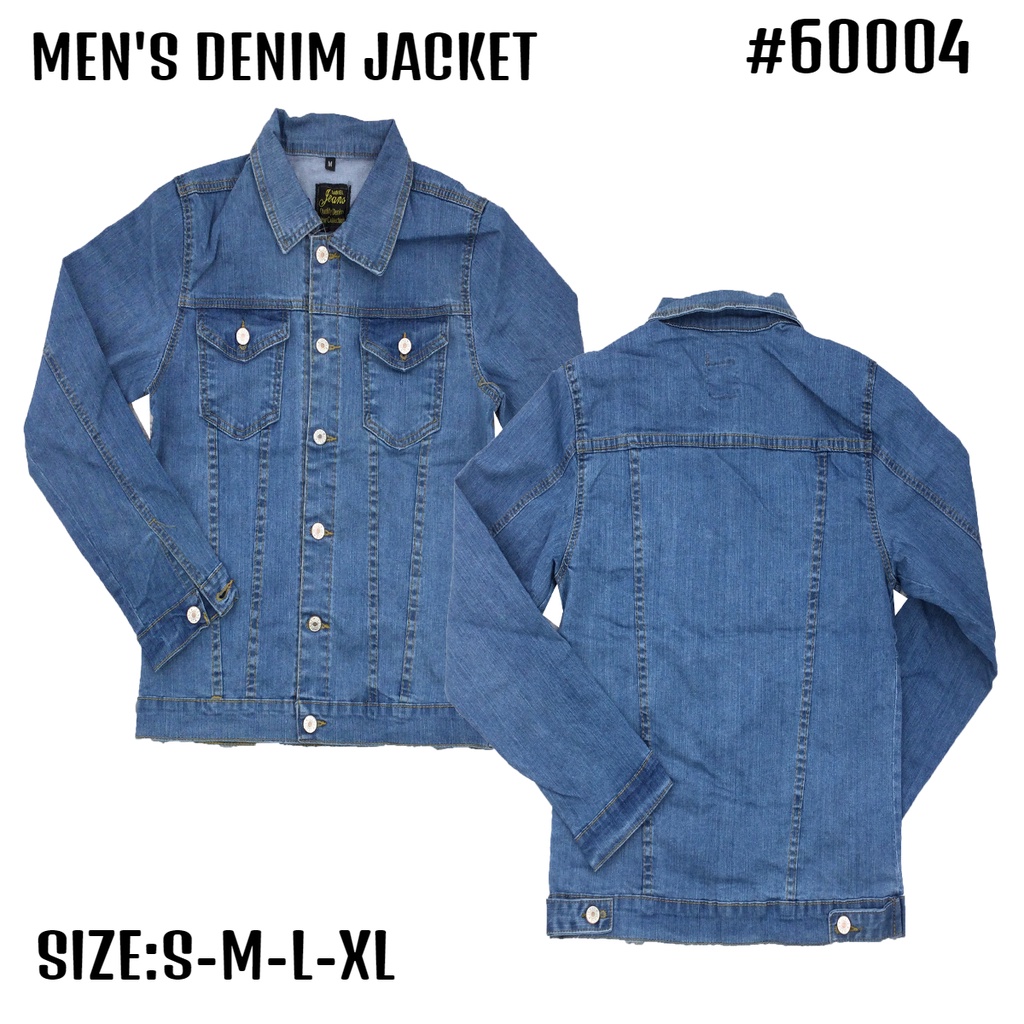 Men's Denim Jacket #maong jacket | Lazada PH