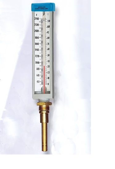 Industrial Thermometer Straight type 2'' nominal stem length 0 to 240 ...