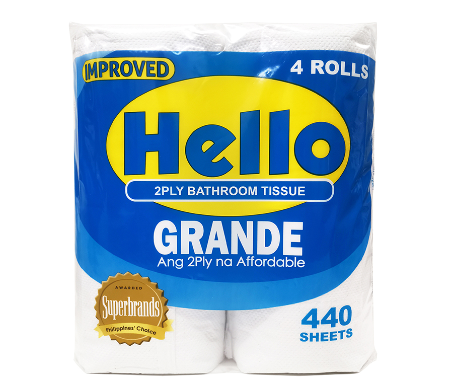 Hello Grande Bathroom Tissue 4 Rolls | Lazada