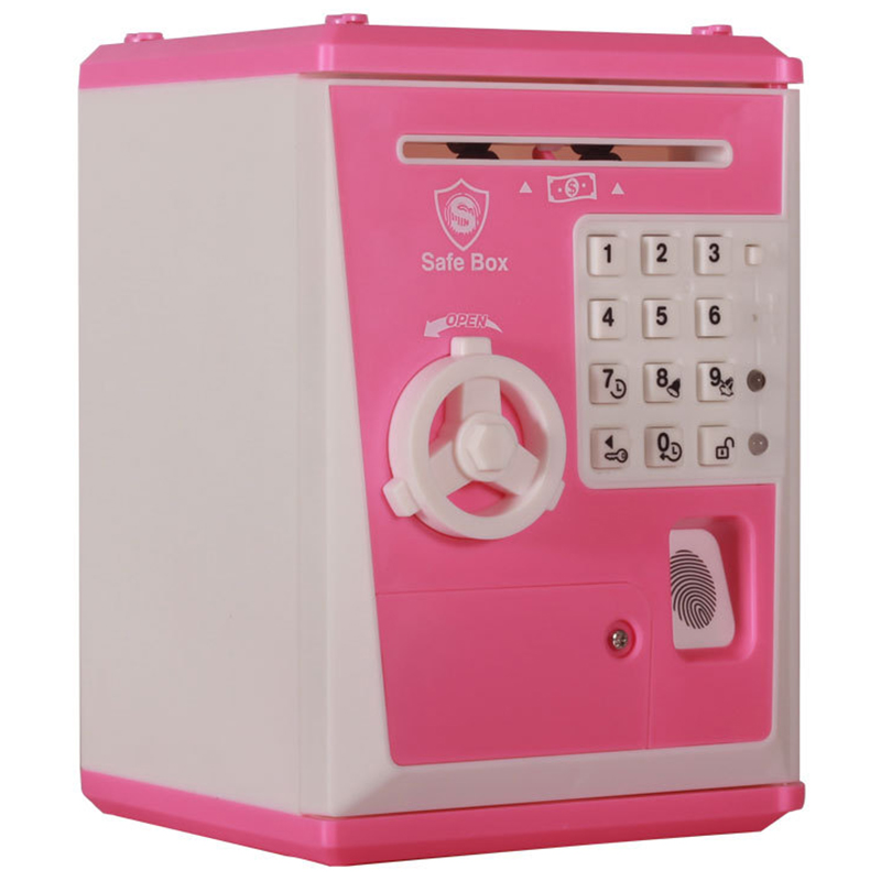 Fingerprint Electronic Piggy Bank ATM Password Money Box Cash Coin ...