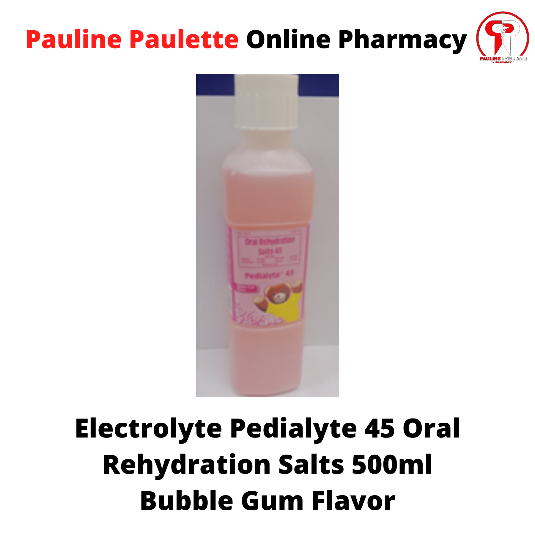 Electrolyte Pedialyte 45 Oral Rehydration Salts 500ml Bubble Gum Flavor Electrolyte Pedialyte 45 Oral Rehydration Salts 500ml Bubble Gum Flavor