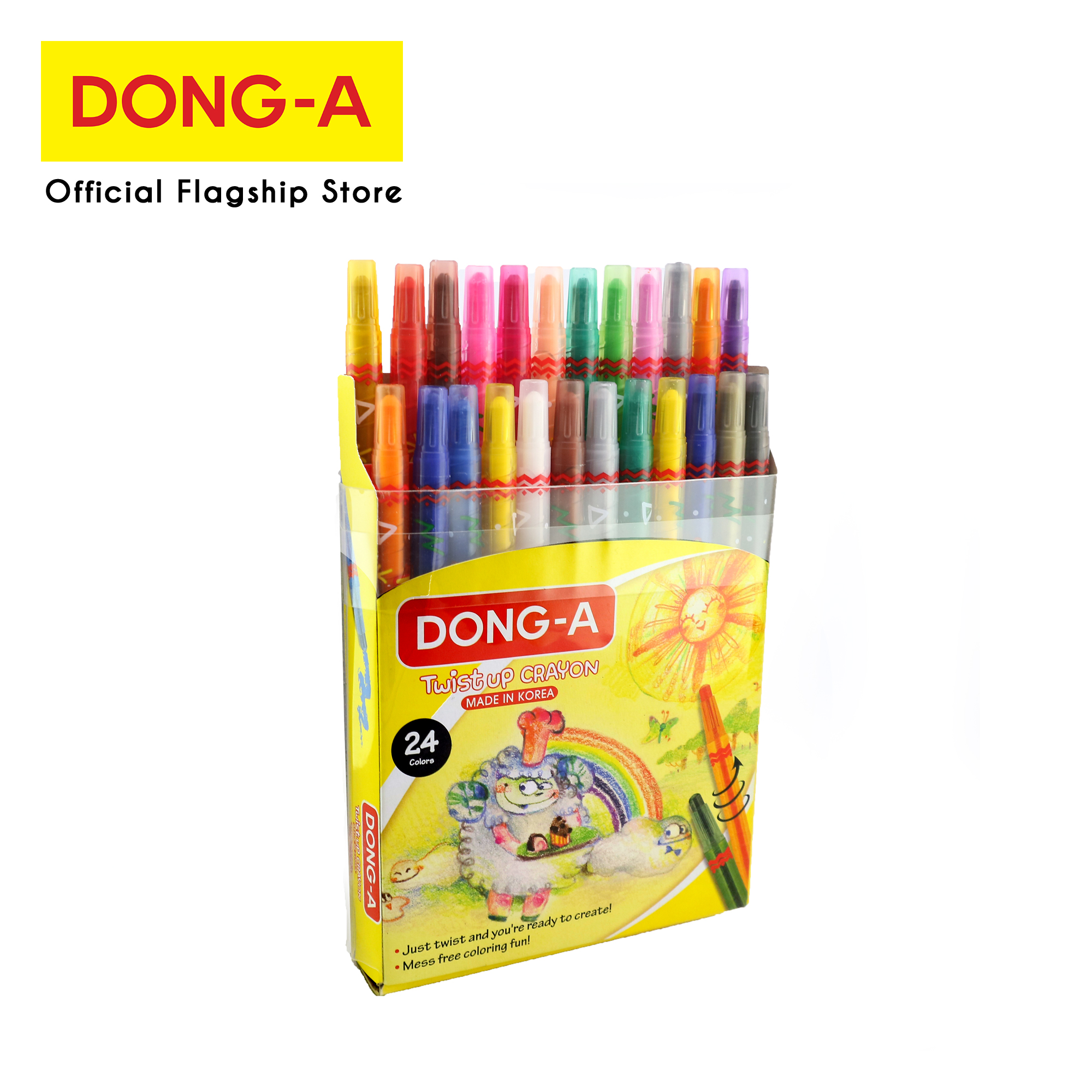 Dong-A Kids Twist Up Crayons 24 colors 1195T24 | Lazada PH