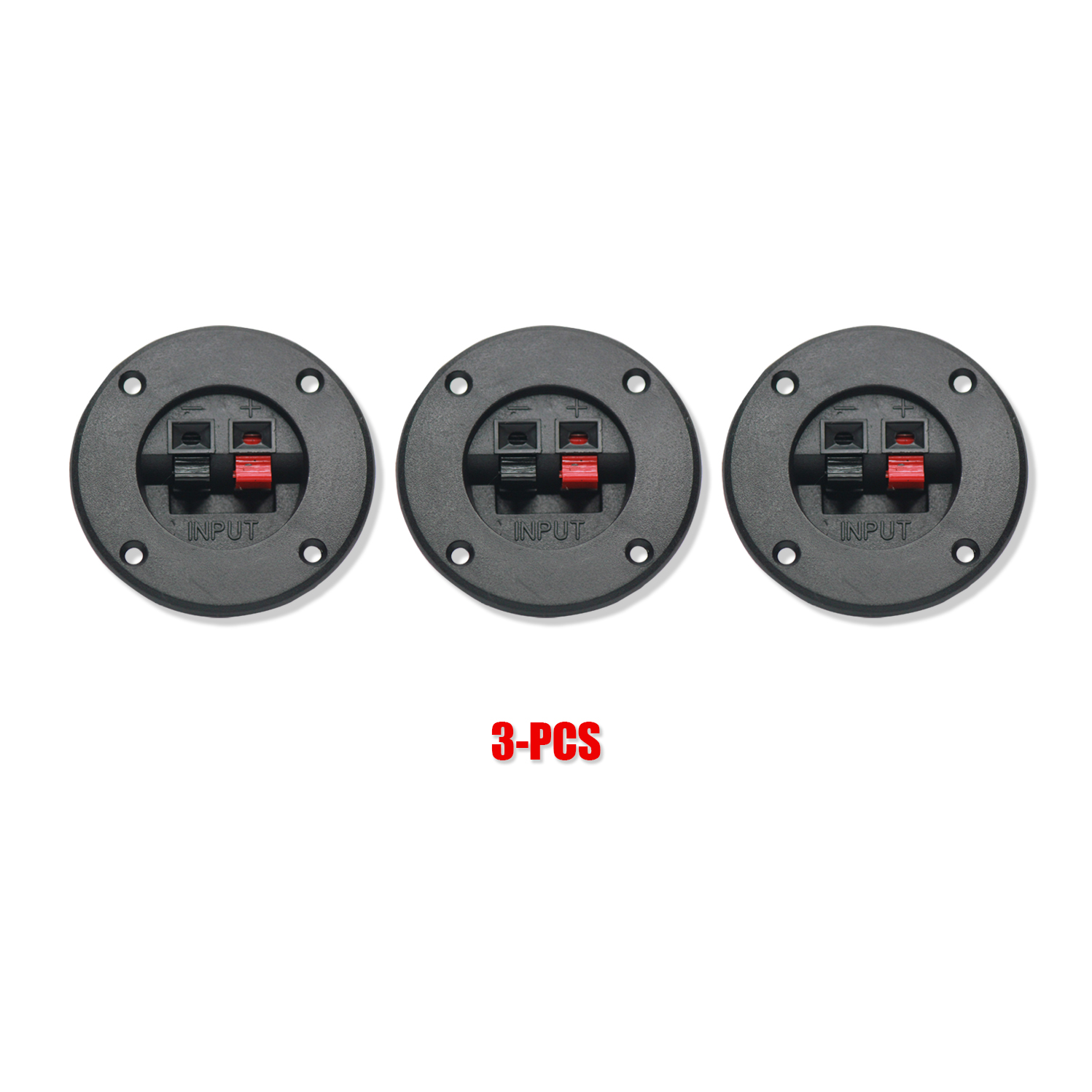 SPEAKER TERMINAL CUP ROUND, 2.5x2.5inc 2-PIN PUSH TYPE, BEST FOR ...