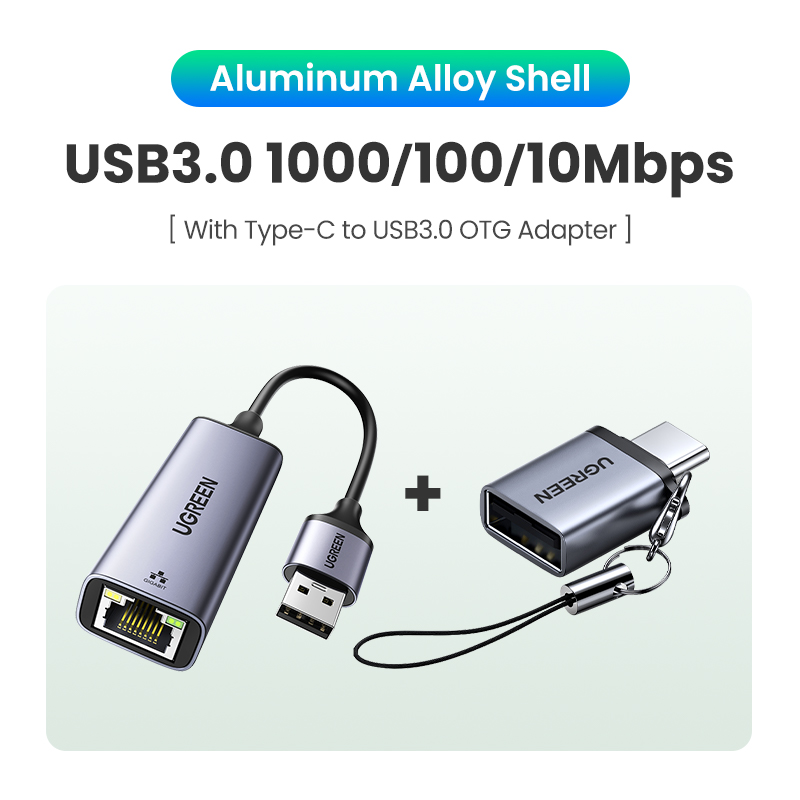 UGREEN USB Ethernet Adapter USB3.0 1000Mbps USB RJ45 Network Card for ...