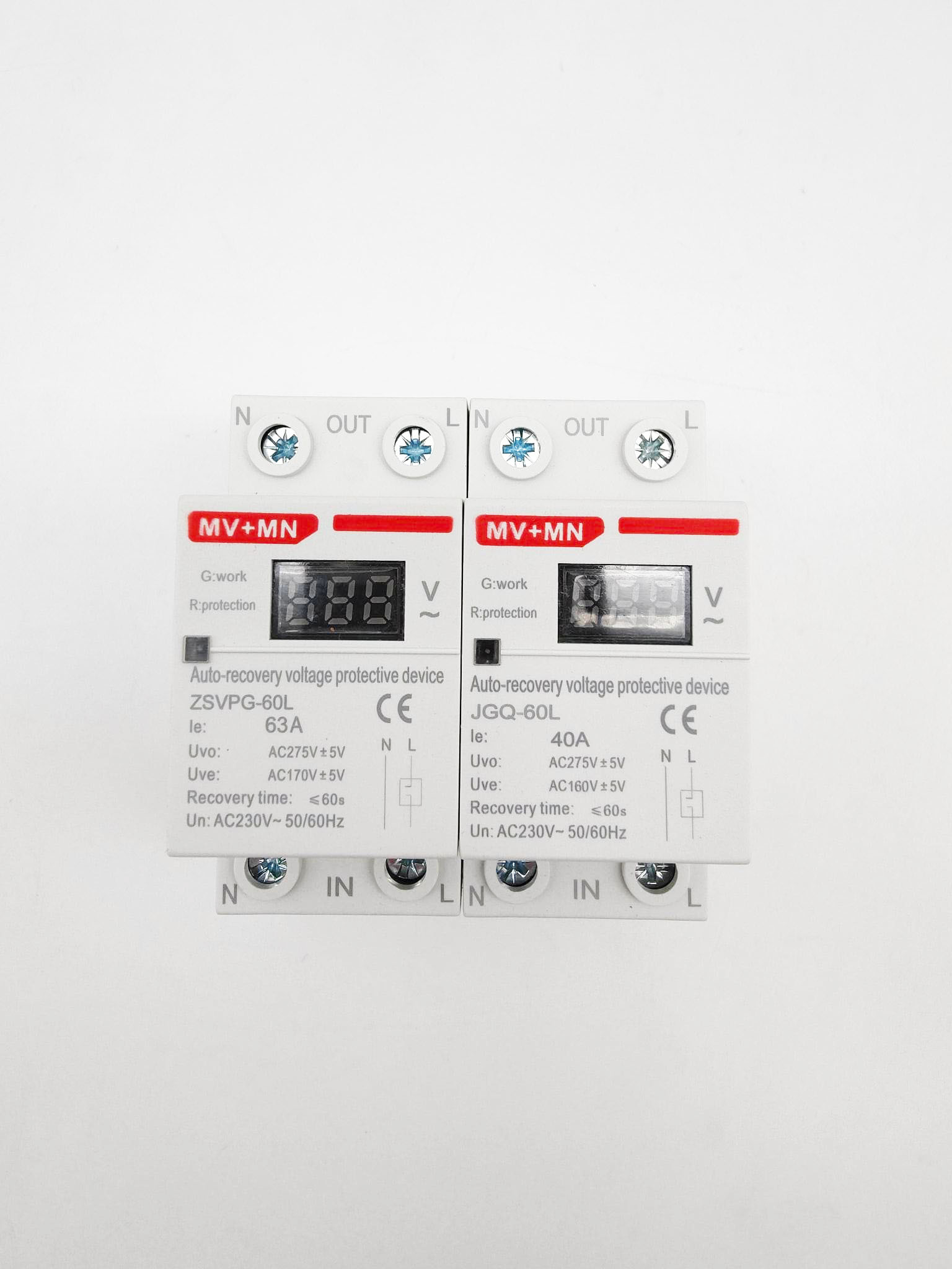 50/60Hz Self-reset Over-voltage Protection Device Relay Undervoltage ...