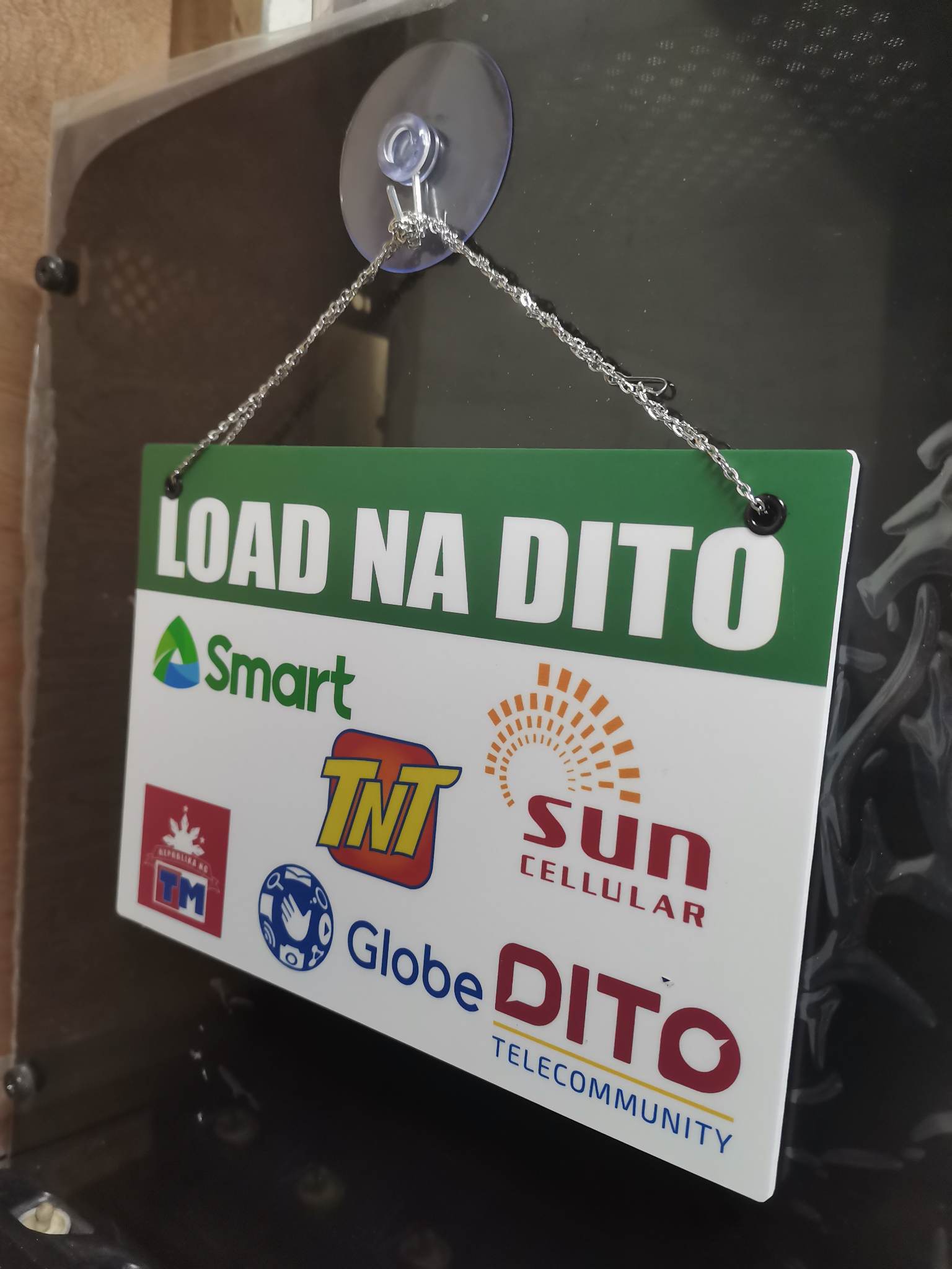 LOAD & SIM CARDS AVAILABLE HERE SINTRA BANNER DOOR SIGNAGES (7.8X5.5 ...